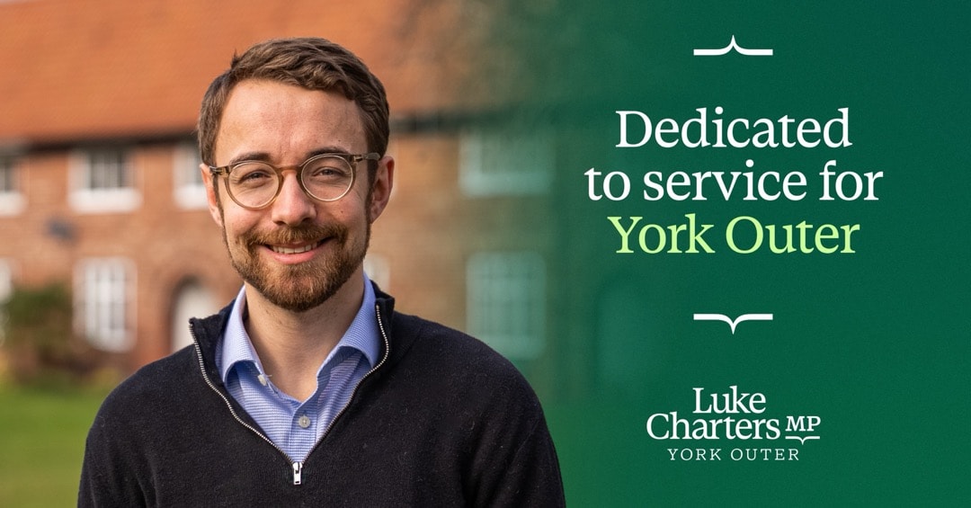 Luke Charters MP for York Outer